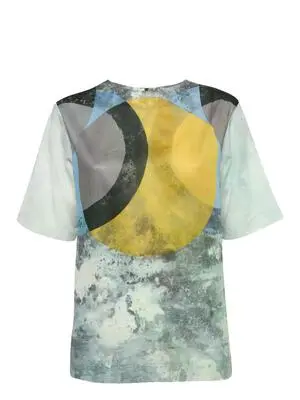 Marni Abstract-circle Cotton Top - Grey