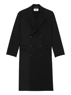 Saint Laurent Double-breasted Coat - Black