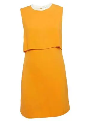 Sandro Sleeveless Layered Dress - Orange