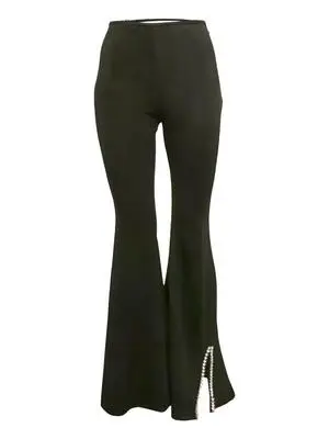 AREA Crystal-embellished Trousers - Black