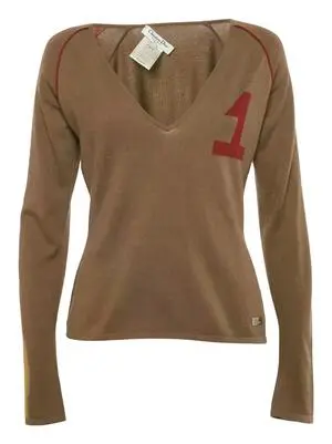 Dior John Galliano V-neck Sweater - Brown