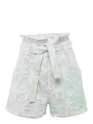IRO PARIS Jacquard Belted Shorts