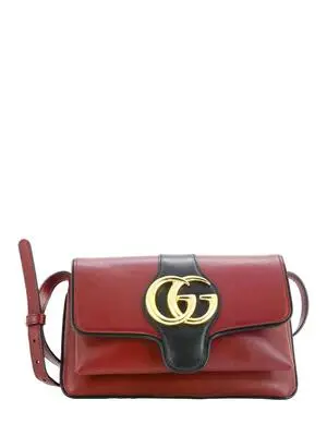 Gucci Arli Small Leather Shoulder Bag - Red