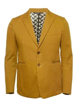 Dolce & Gabbana Cat-print Lined Blazer - Yellow