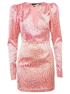 Remain Birger Christensen Heart-print Mini Dress - Pink
