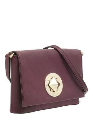 Kate Spade New York Saffiano Leather Cross Body Bag - Purple