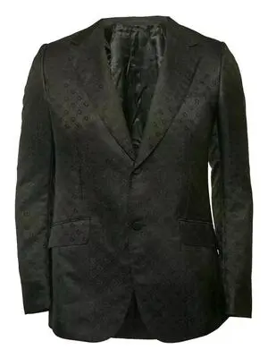 Gucci Horsebit Jacquard Blazer - Black