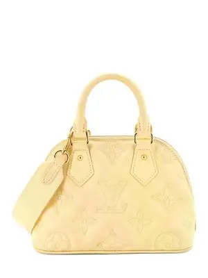 LOUIS VUITTON Alma Handbag Bubblegram Leather BB