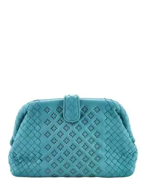 Bottega Veneta Lauren 1980 Studded Leather Clutch - Blue