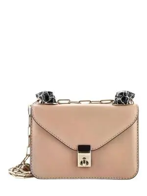 Valentino Garavani Panther Chain Flap Shoulder Bag - Neutrals