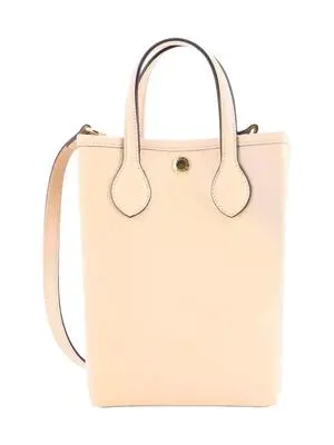 Gucci Vertical Gg Embossed Leather Mini Tote - Neutrals