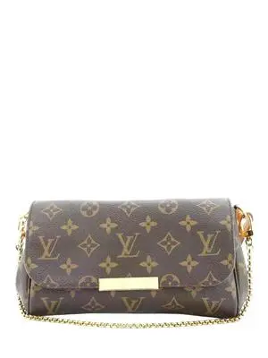 LOUIS VUITTON Favorite Handbag Monogram Canvas Pm Clutch Bag - Brown