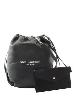 Saint Laurent 2010s Teddy Bucket Bag - Black