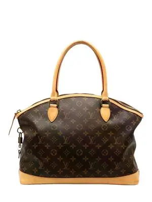 LOUIS VUITTON 2006 Monogram Lockit Horizontal Handbag - Brown