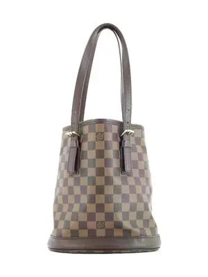 LOUIS VUITTON Marais Damier Bucket Bag - Brown