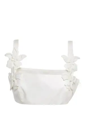Valentino Garavani Floral-appliqué Top - White