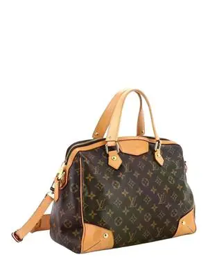 LOUIS VUITTON Retiro Handbag Monogram Canvas Pm Satchel - Brown