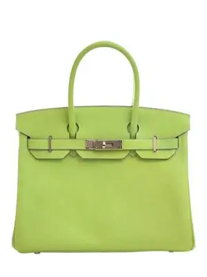 Hermès 2011 Epsom Candy Birkin Retourne 30 Handbag - Green