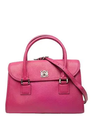 Loewe 2012 Leather Alamo 28 Satchel - Pink