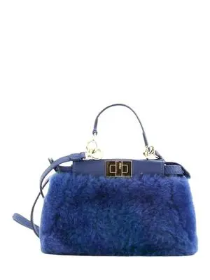 Fendi Peekaboo Micro Satchel - Blue