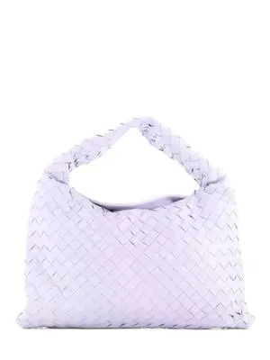 Bottega Veneta Intrecciato Leather Small Hobo Bag - Purple