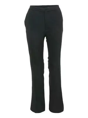 Just Cavalli Crepe Wool Trousers - Black