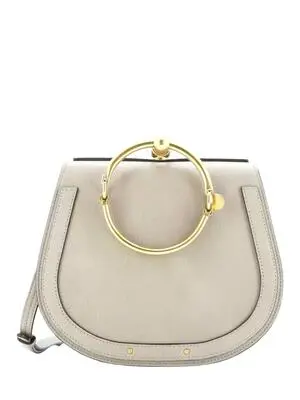 Chloé Nile Leather Medium Crossbody Bag - Neutrals