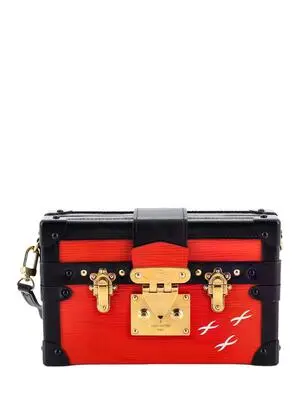 LOUIS VUITTON Petite Malle Epi Leather Clutch Bag - Black