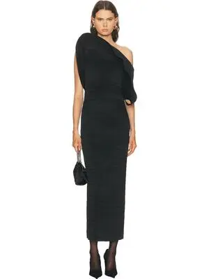 Magda Butrym Strapless Long Dress - Black