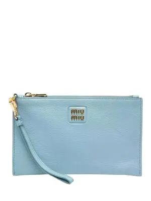 Miu Miu Madras Clutch Bag - Blue