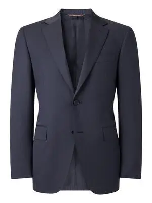 Canali Wool Suit Jacket - Blue