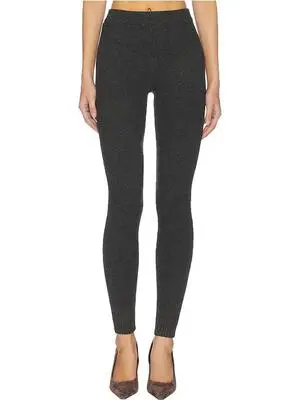 SEROYA Mish Knit Legging In Charcoal - Dark Charcoal