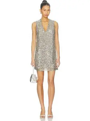 SIMONMILLER Fountain Sequin Dress - Satellite Silver