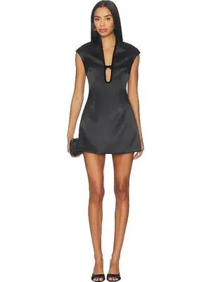 SAU LEE Leah Dress - Black