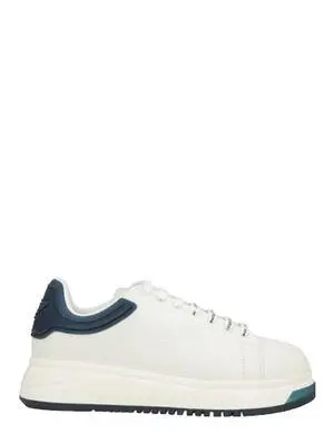Emporio Armani Cow Leather Sneakers - White