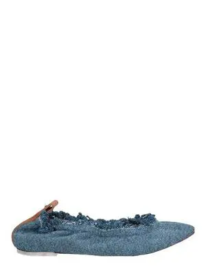 LANVIN Ballet Flats With Appliqués - Blue