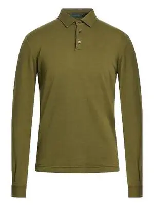 ZANONE Man Polo Shirt Green Size 42 Cotton Green