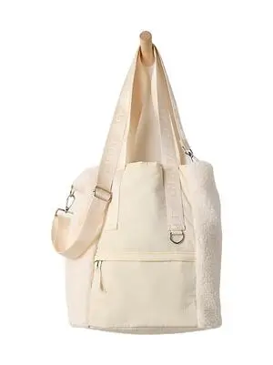 Free People Slopes Sherpa Bucket Bag - Whipped Cream
