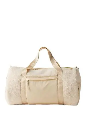 Free People Slopes Sherpa Duffle Bag - Whipped Cream