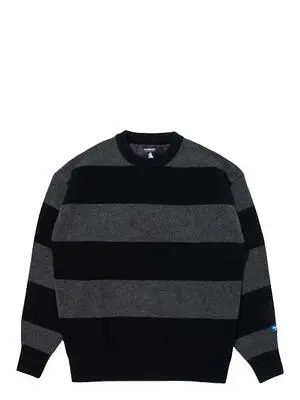 A BATHING APE X Kazuki Kuraishi Stripe Knit Sweater - Black