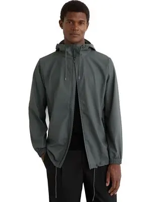 Rains Waterproof Hooded Raincoat - Lagoon