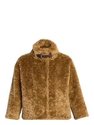 Herno Faux Fur Jacket - Sable