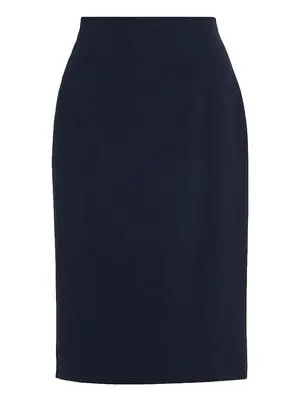 Lafayette 148 New York Finesse Crepe Midi Pencil Skirt - Ink