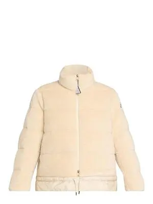 Moncler Cedra Teddy Short Down Jacket - White