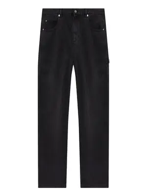 MARANT JENTER Straight Wide Leg Jeans