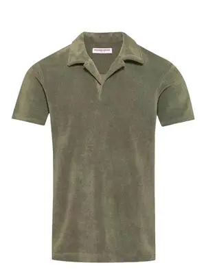 Orlebar Brown Terry Resort Polo-collar Top - Green