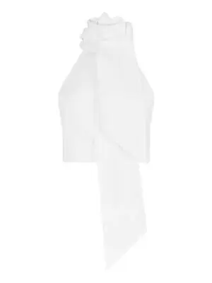 Dsquared2 Bow-detail Halter Top - White