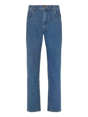 Balmain Straight-cut Cotton Jeans - Blue