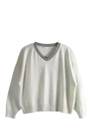 Brunello Cucinelli V-neck Sweater - Neutrals