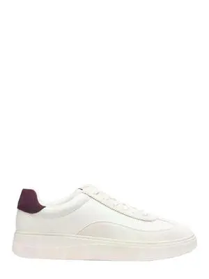 Hugo Lace-up Panelled Sneakers - White